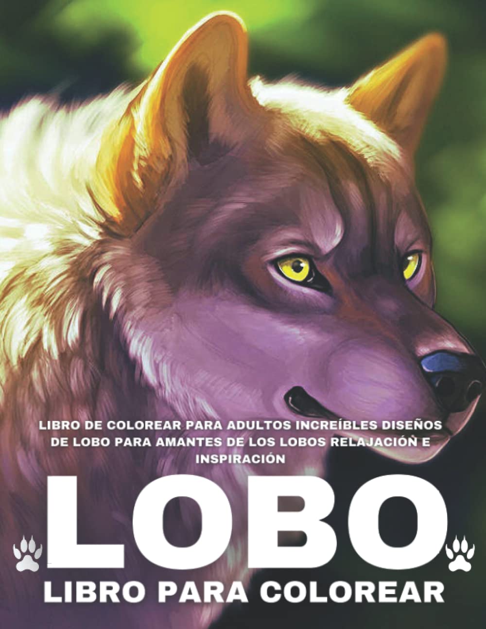 Lobo Libro Para Colorear Libro De Colorear Para Adultos Increibles ...