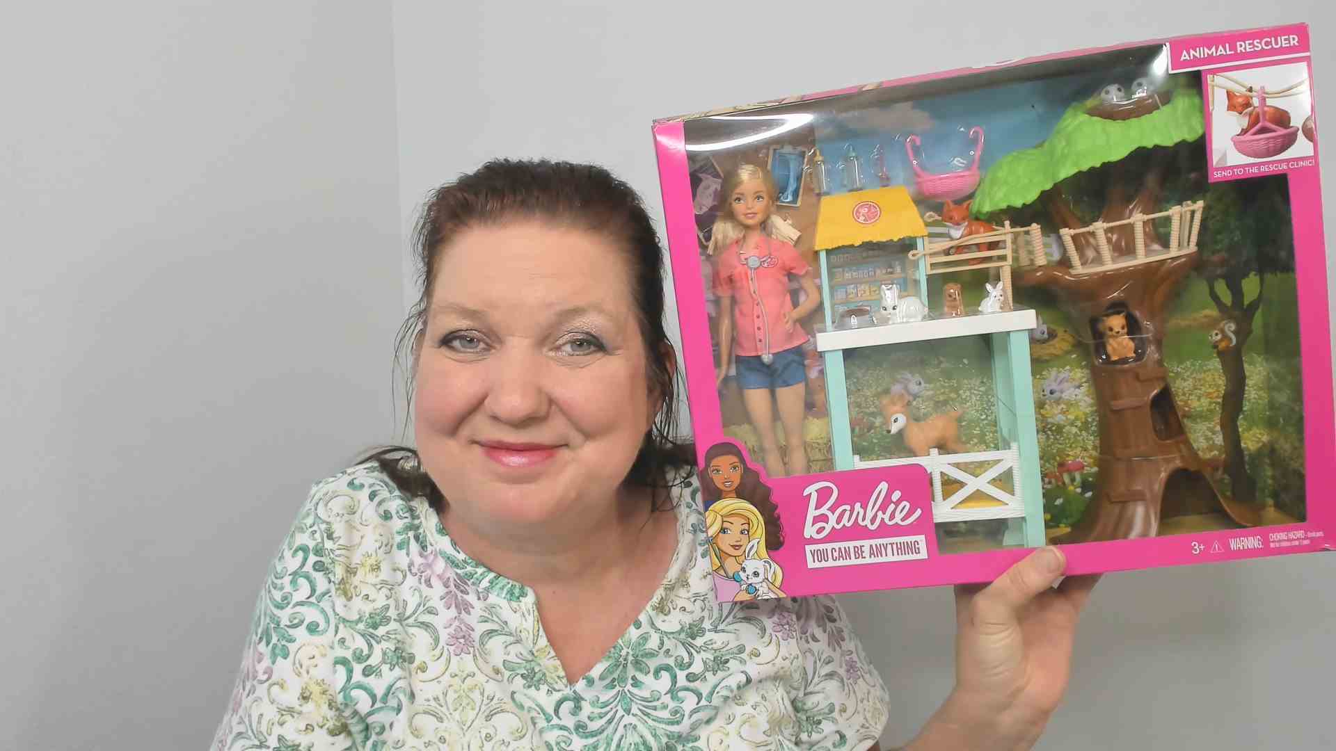 Watch Barbie Animal Rescue Playset with Treehouse and Small Animals on ...
