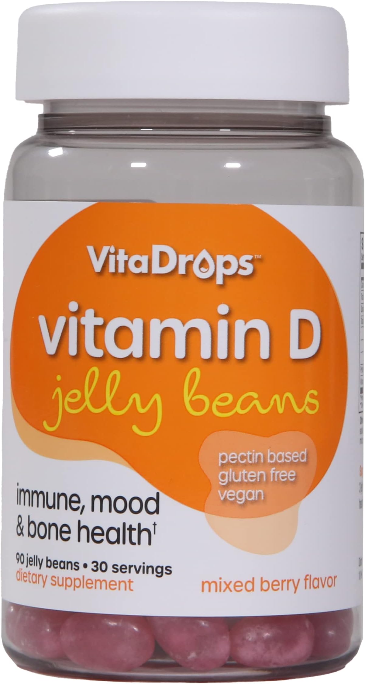 Amazon.com: VitaDrops Vitamin D Jelly Beans, Supports Immune Health ...