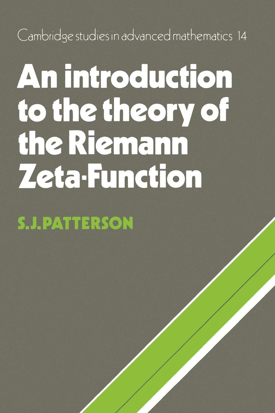 An Introduction to the Theory of the Riemann Zeta-Function (Cambridge Studies in Advanced ...