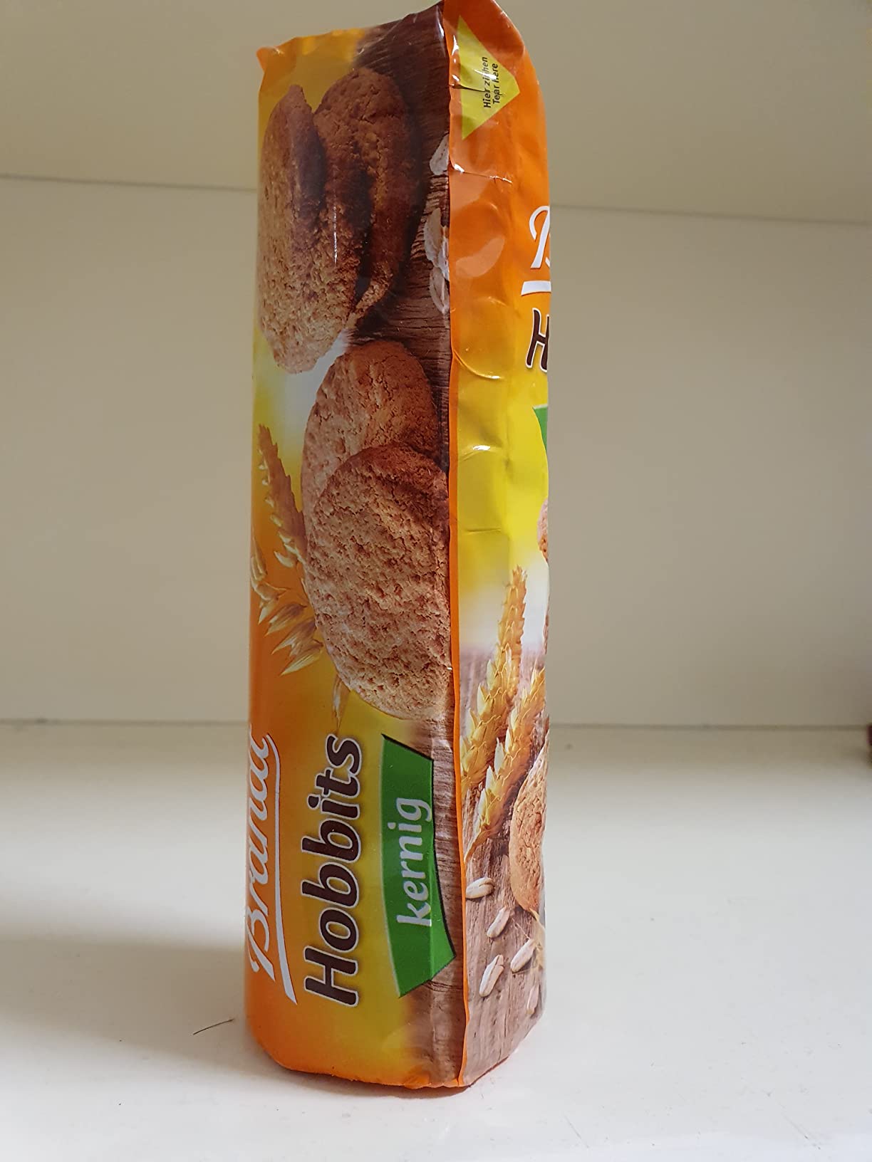 Brandt Hobbits kernig, 250 g - knackiger Vollkornkeks mit Haferflocken ...