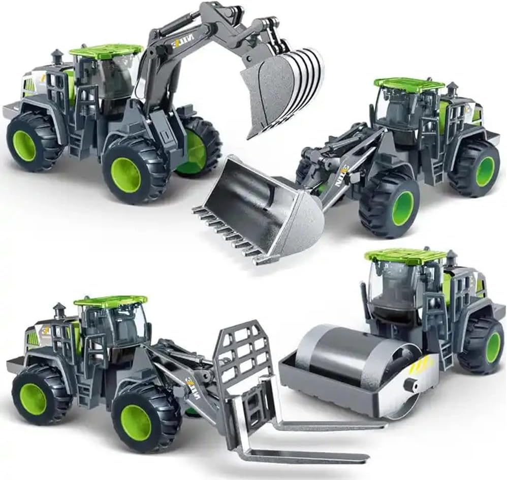 UKAXA Excavator Toy Construction Vehicle for Kids Pretend Play Toy ...