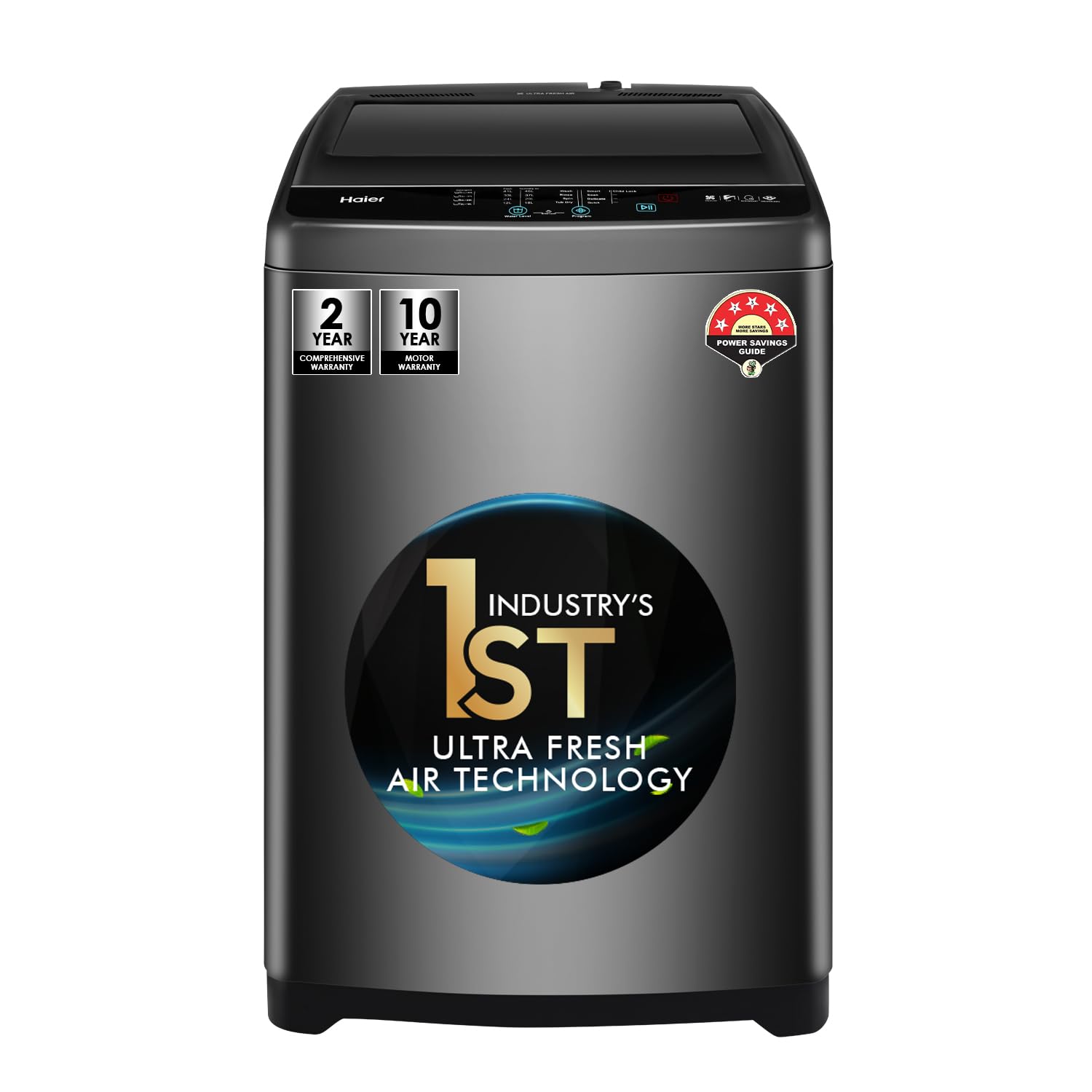 Haier 6.5 Kg, 5 Star, Oceanus Wave Technology Toughened Glass Fully Automatic Top Loading ...