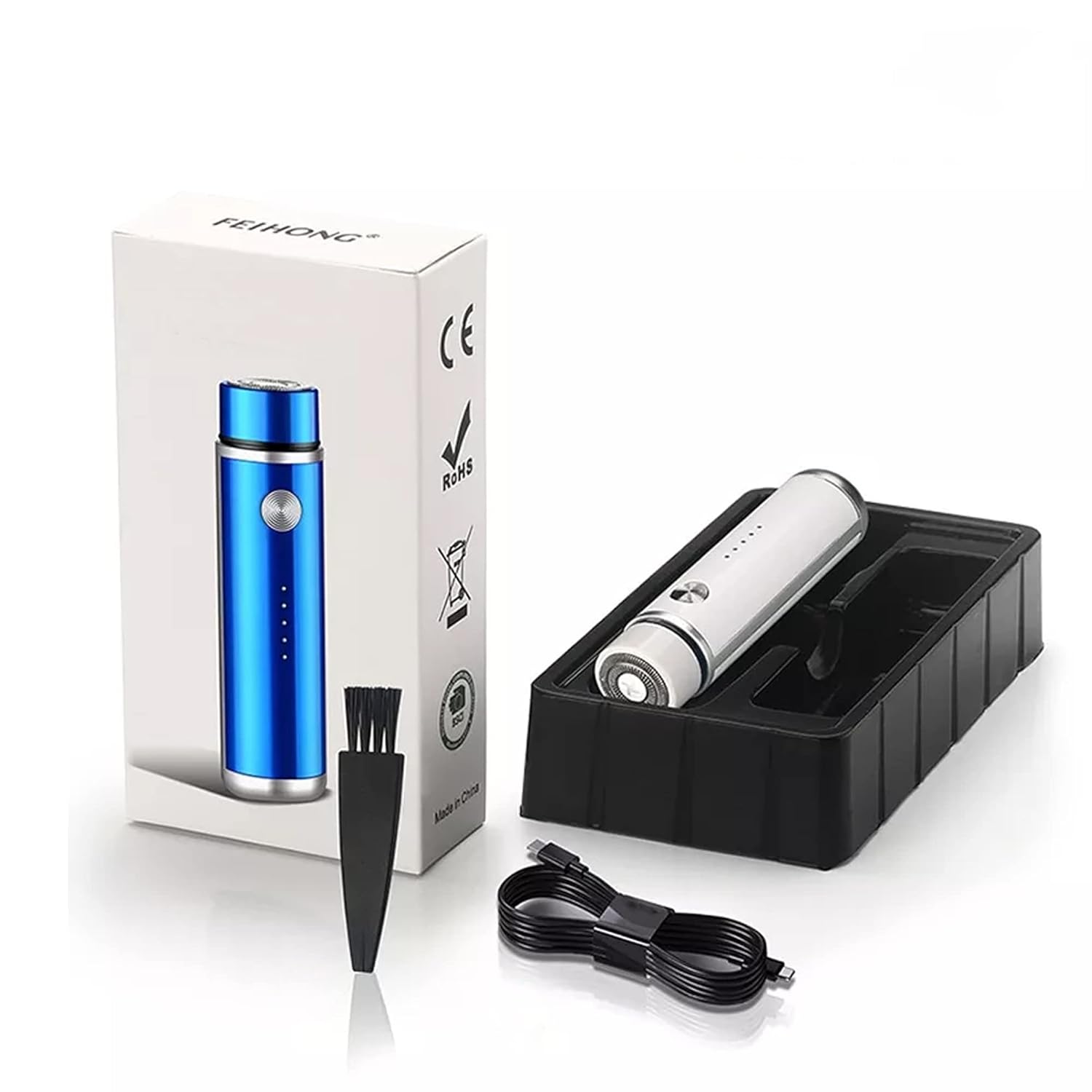 REZDAX Mini Electric Shaver Pocket Size Waterproof Razor Washable ...