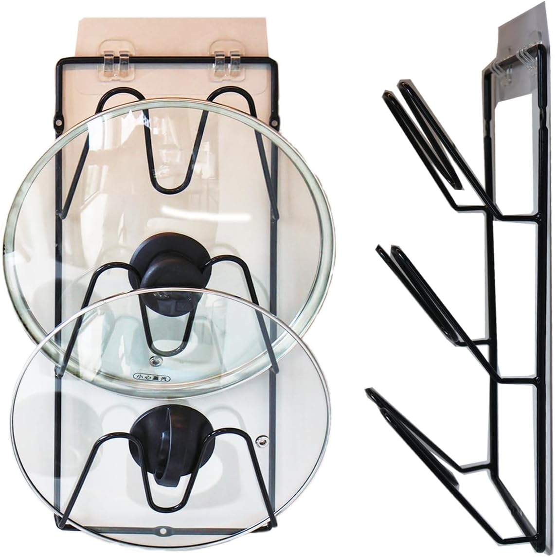 Amazon.com - 2 Packs Pot Lid Organizer Rack,Pans Lid Holder Organizer ...