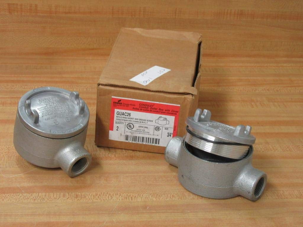 Cooper Crouse Hinds Guac 26 3/4" Conduit Outlet Box GUAC26 (Pack of 2 ...