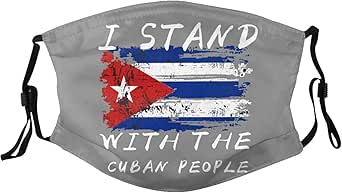 I Stand with The Cuban People Mask Protect Respiratory System Breathe ...