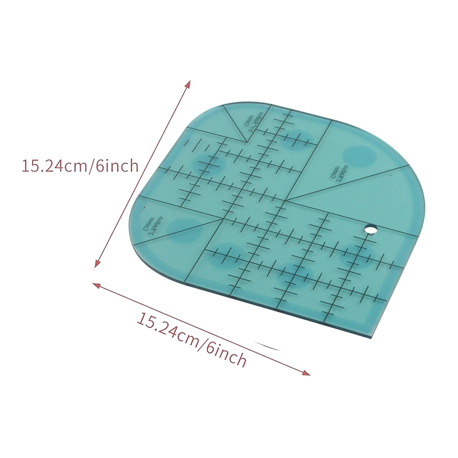 Sewing Rulers Curved Corner Cutter Quilt Ruler, Sewing Patchwork Ruler ...