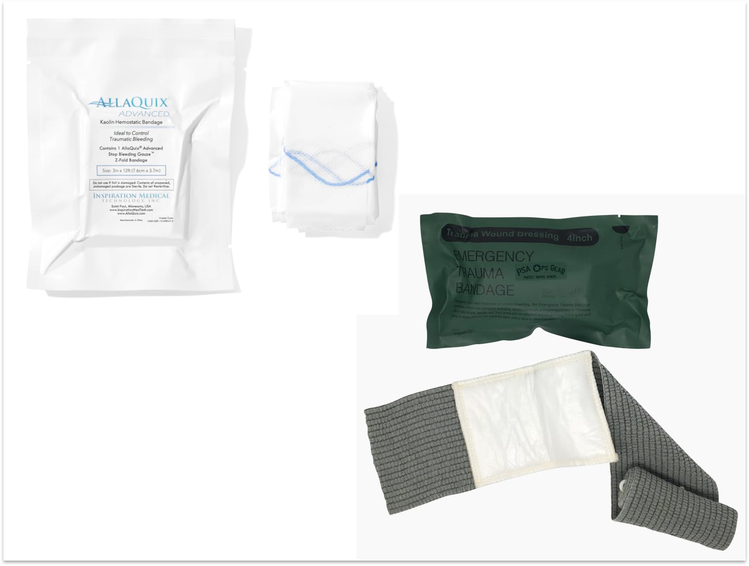 Buy Advanced Stop Bleeding Gauze + Emergency Combat Bandage Bundle ...