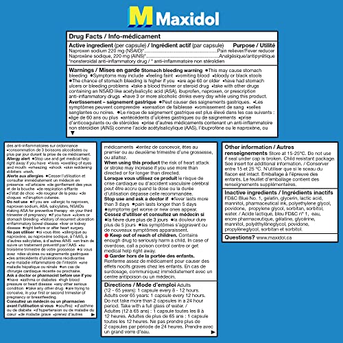Maxidol Lot de 30 gélules liquides pour soulager rapidement les ...