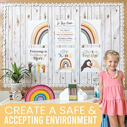 Hadley Designs 6 Rainbow Diversity Posters for Classroom, - Want It All