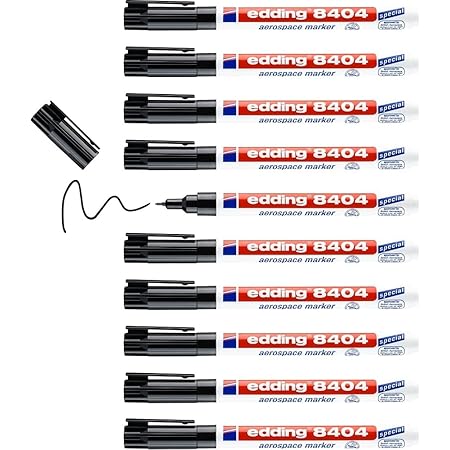 Edding 8404 Aerospace Permanent Marker Solvent-Resistant 0.75mm Line ...
