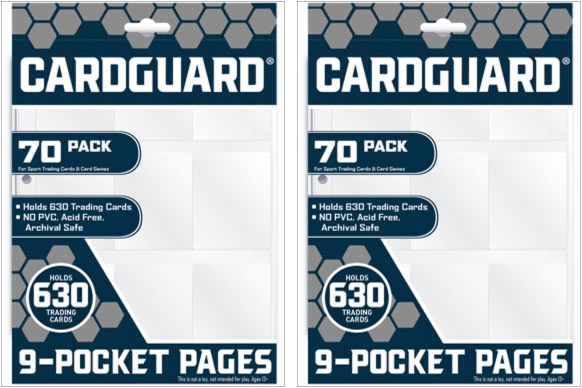 Amazon.com: CardGuard 9-Pocket Pages, 70 Count,Clear (Pack of 2 ...