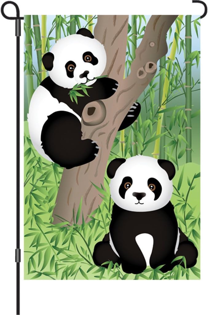 Amazon.com : Premier Kites 12 in. Garden Flag - Baby Pandas : Patio ...