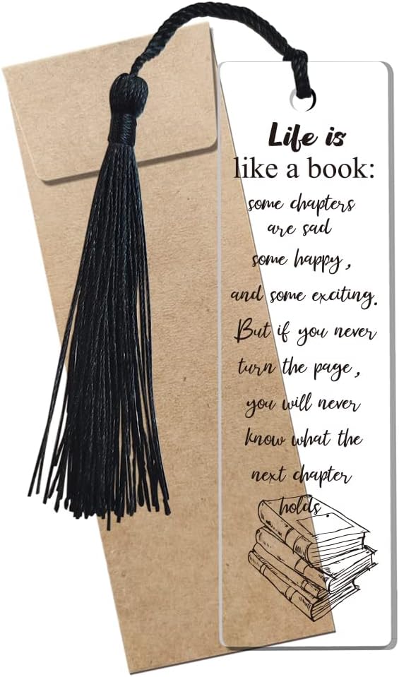 Amazon.com: Ptzizi Inspirational Metal Engraved Bookmark with Tassel ...
