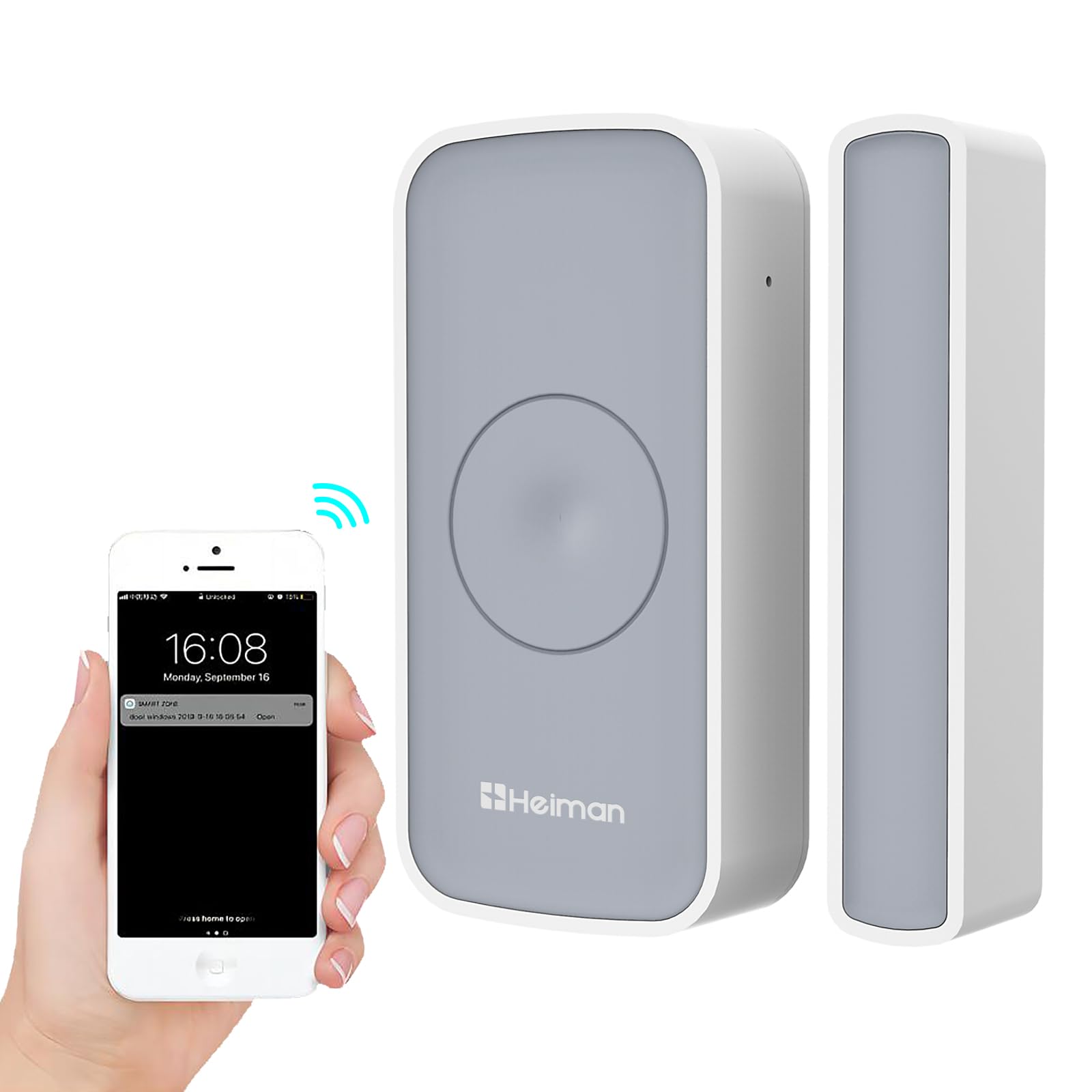 HEIMAN Z-Wave Door Sensor, Smart Window Door Sensor Alarm, Contact ...