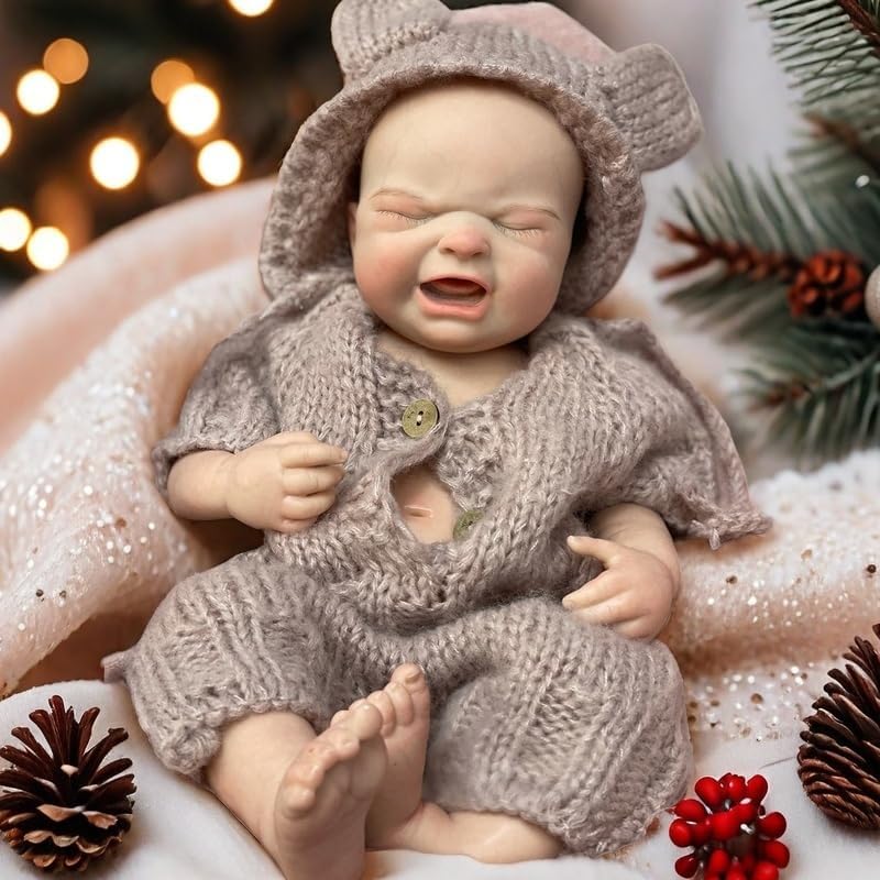 18 Inch Silicone Full Body Baby Dolls Lifelike Crying Full Silicone ...