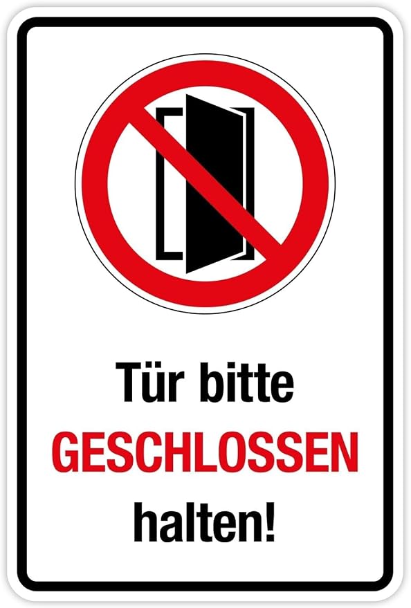 Bitte Tr Geschlossen Halten