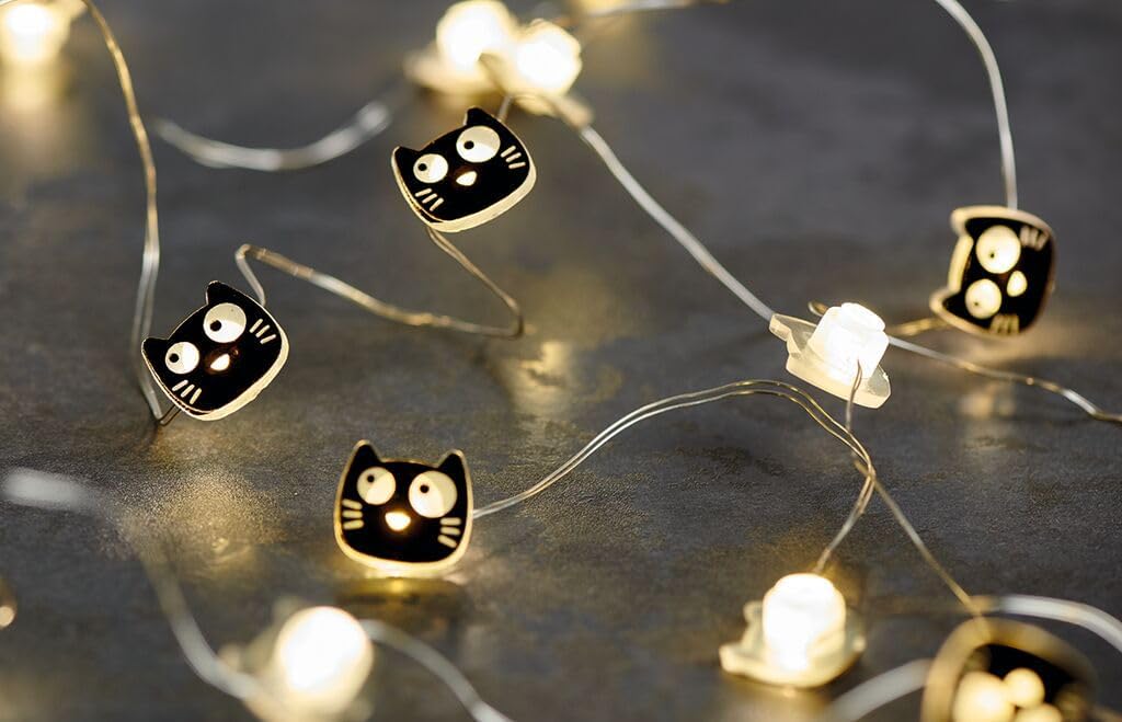 moses Ed The Cat Mini Fairy Lights | 2.20m LED Cat Fairy Lights | 20 ...