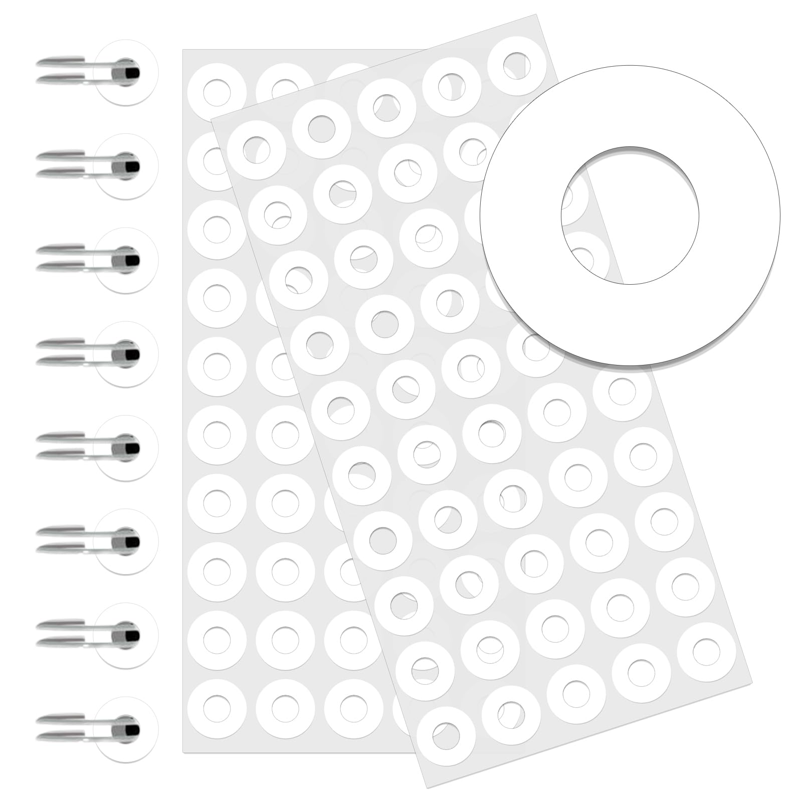 Snapklik.com : Anylabel 500 Pcs Self-Adhesive White Hole Reinforcement ...