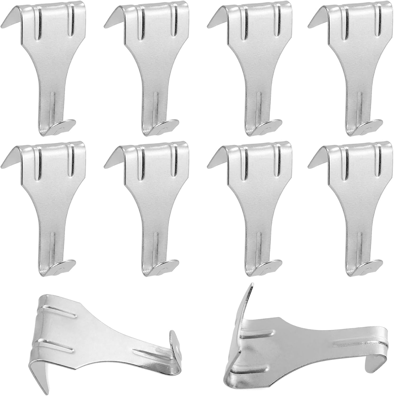 10pcs Picture Rail Hooks Chrome Plated Moulding Picture Hooks Rail ...