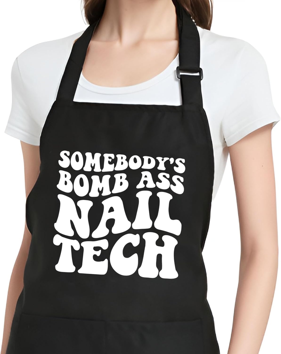 Amazon.com: Rokasreke Nail Tech Aprons for Women with Pocket, Funny ...