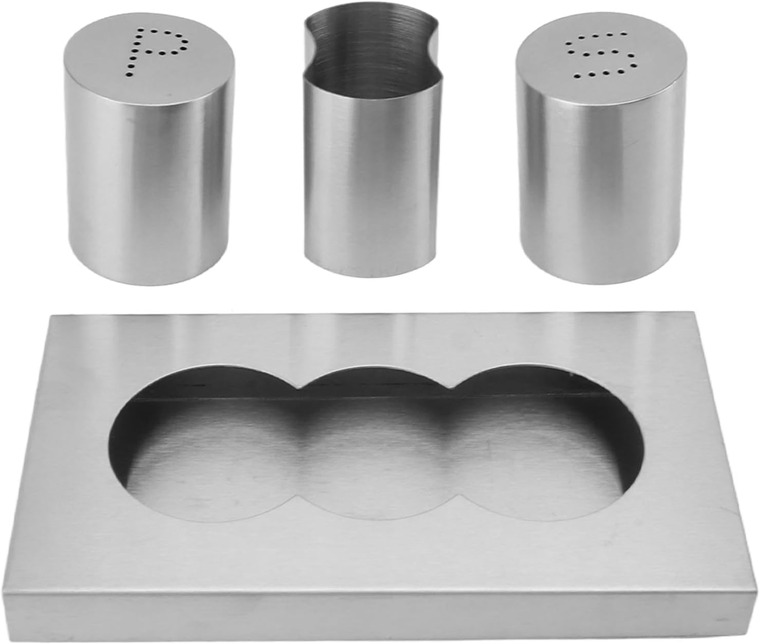 Amazon.com: Salt and Pepper Shakers, Stainless Steel Salt Shaker Spice ...