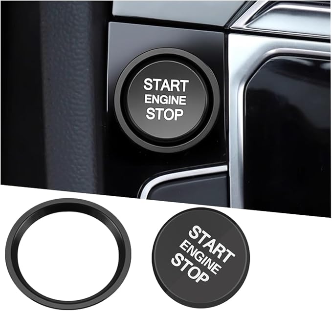 Amazon.com: Mandark Car Push Start Button Cover, Auto Engine Push Start ...