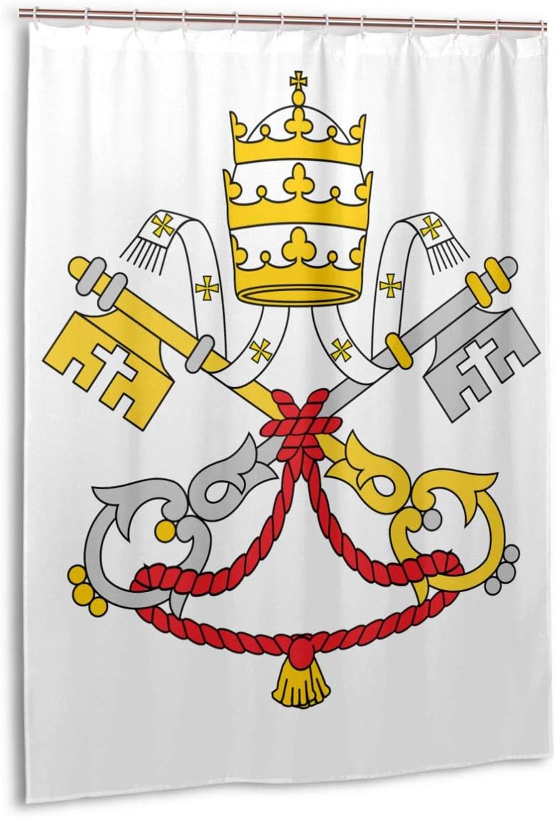 Amazon.com: Vatican City Pope Bathroom Shower Curtain,Not Easy to ...