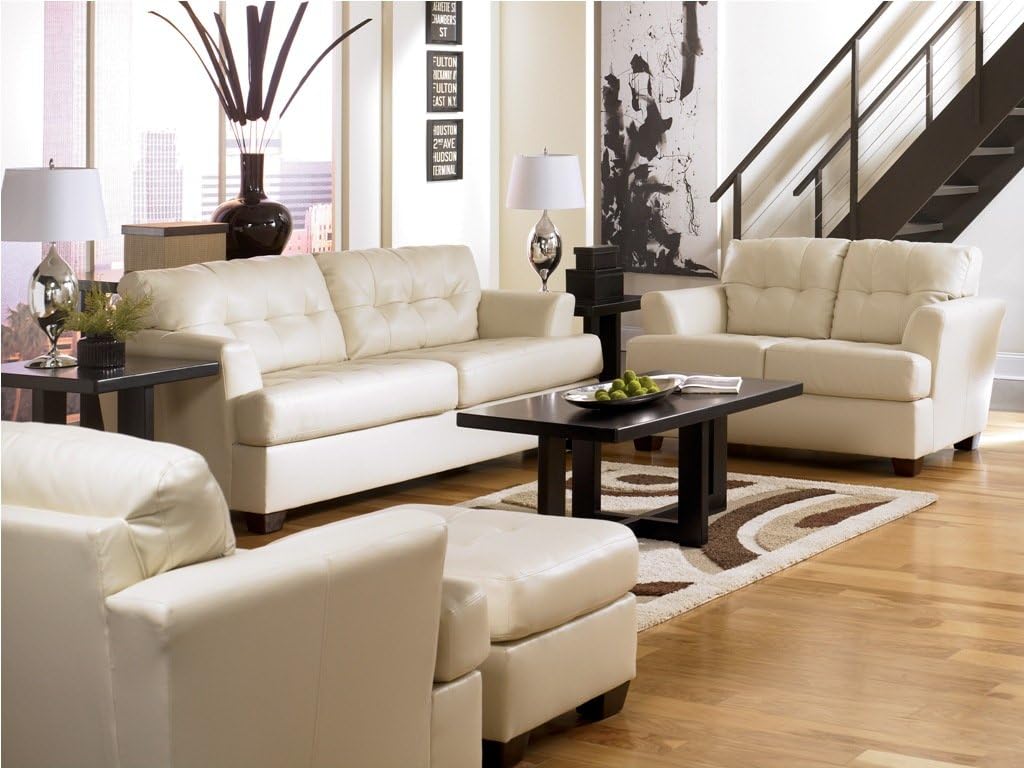 Amazon.com: DuraBlend Ivory Living Room Set : Home & Kitchen