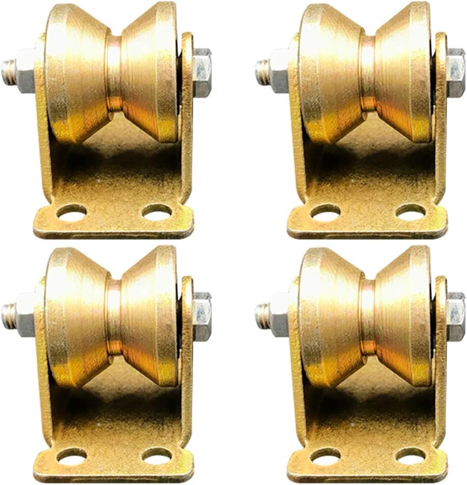 Amazon.com: OITTo 4 V-Groove Steel Caster Wheel,Heavy Duty Rigid Wheels ...