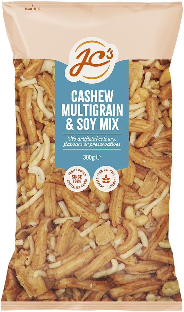 J.C.’s Quality Foods Cashew, Multigrain and Soy Mix, 300 g : Amazon.com ...