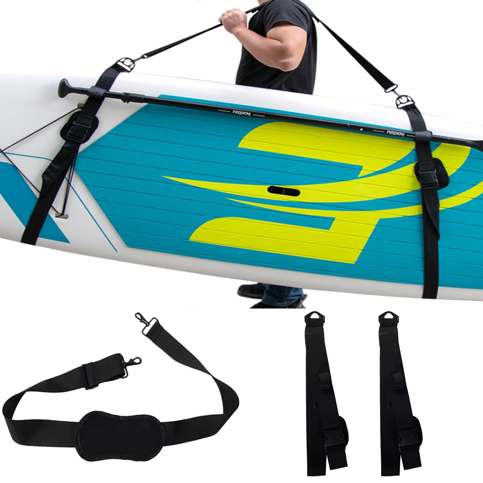 Amazon.com: LJHYSD Paddle Board Carry Strap,Adjustable SPU Shoulder ...