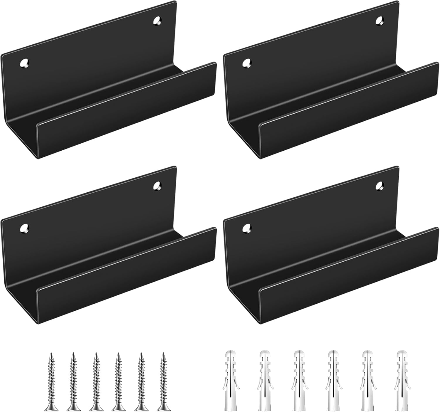 Worldity 4 Pack Wall Mount Ladder Hanger- Heavy Duty Iron Ladder Hooks ...
