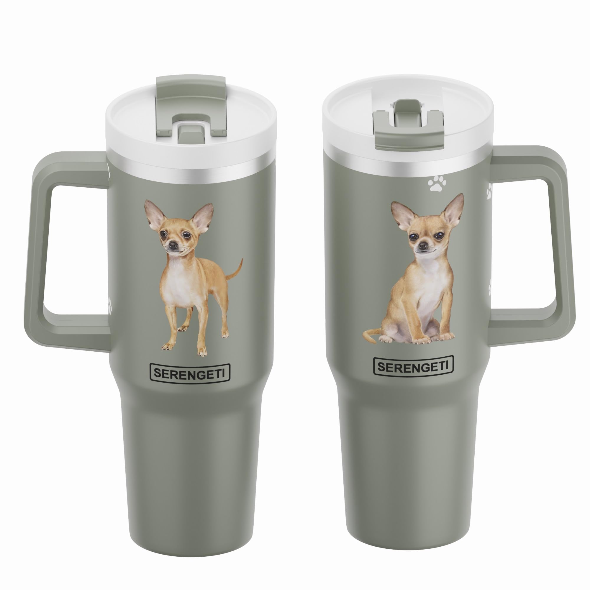 Amazon.com | E&S Pets SERENGETI 40 Oz Ultimate Tumbler with Handle and ...