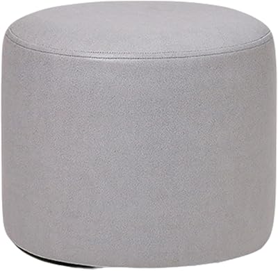 Amazon.com: Sunon Round Pouf Ottoman, Wooden Leg Small Ottoman Stool ...