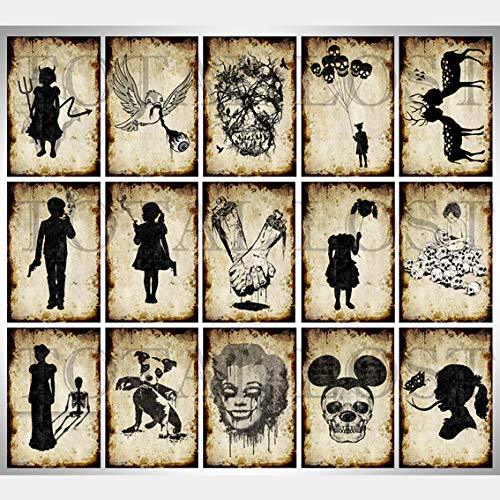 Buy Set of 15 amazing gothic postcards,Gothic postcards,zombie ...