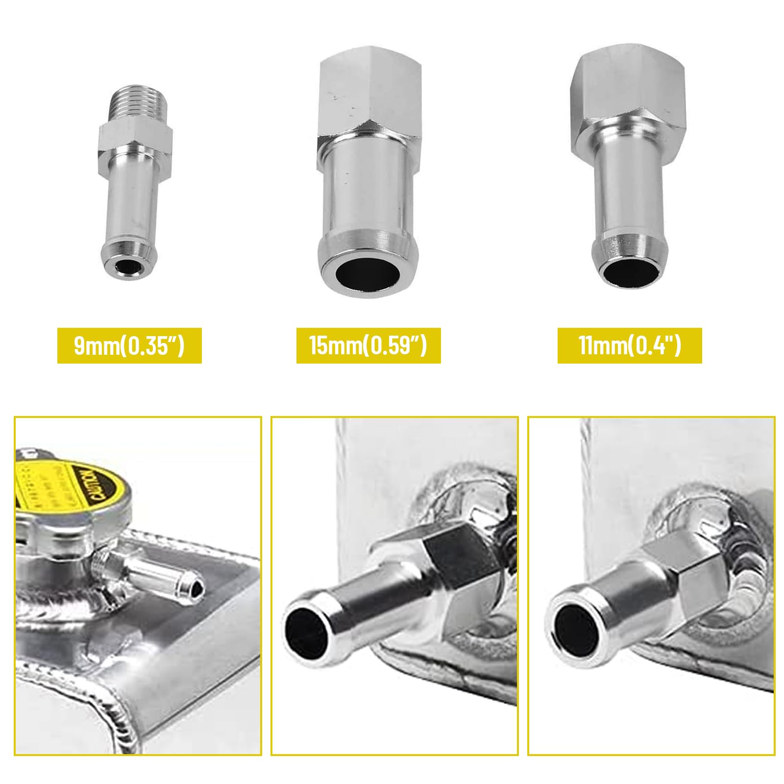 Snapklik.com : BOMLING 2.5L Universal Water Coolant Expansion Tank ...