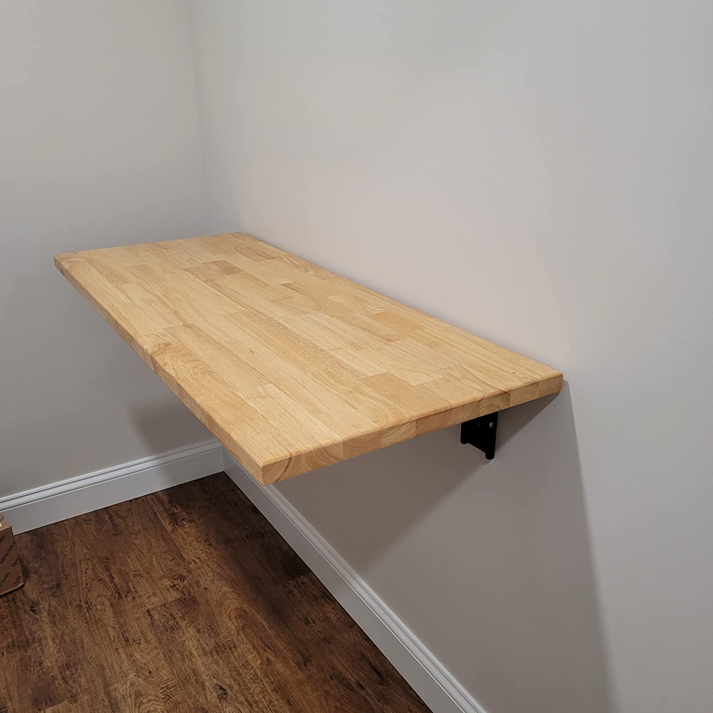 $22/mo - Finance SafeRacks Heavy Duty Wall Mounted Folding Table | Collapsible Workbench with ...