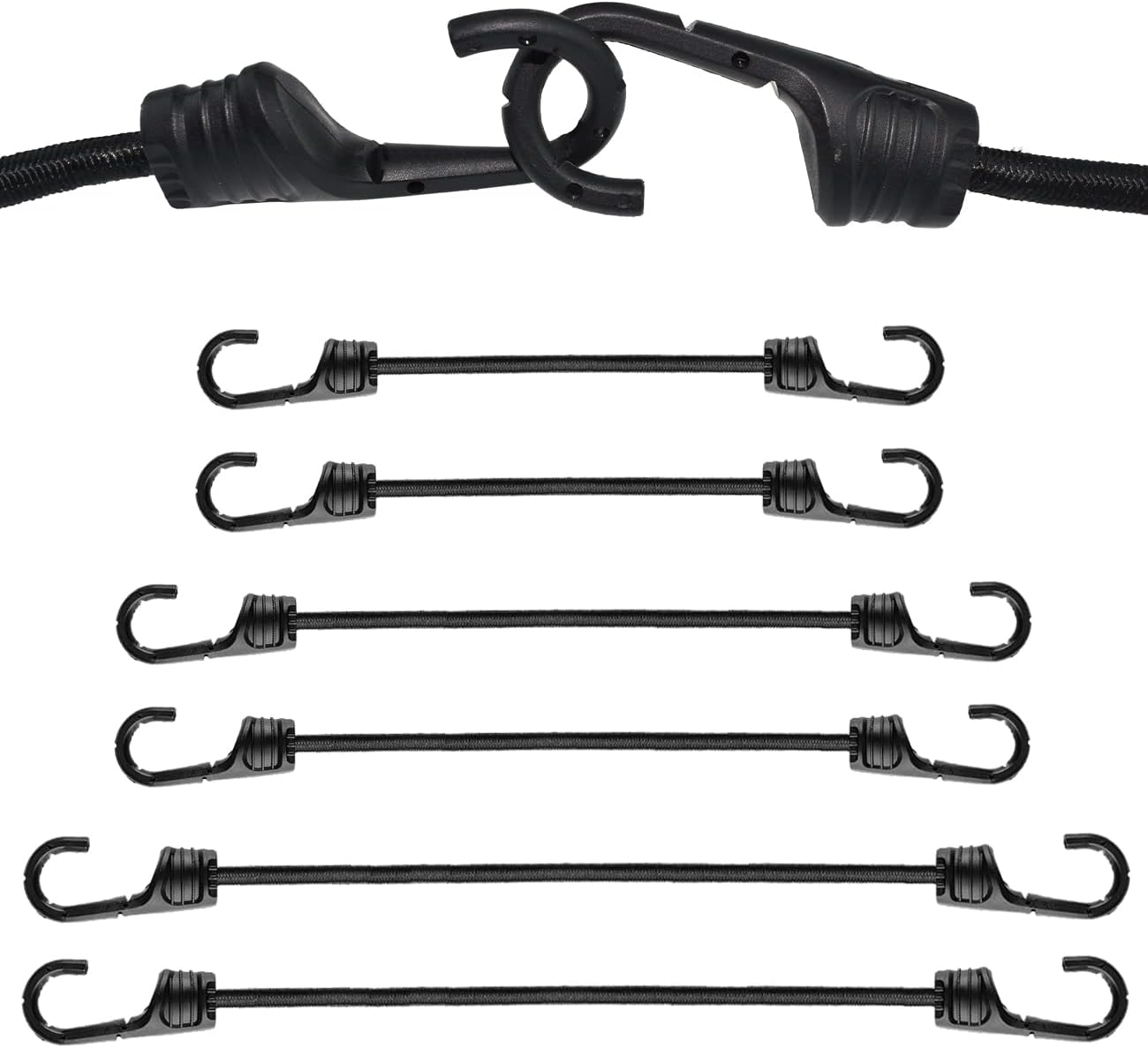 40 Inch Heavy Duty Bungee Cord with Hooks- Bungee Hook Strap Outdoor ...