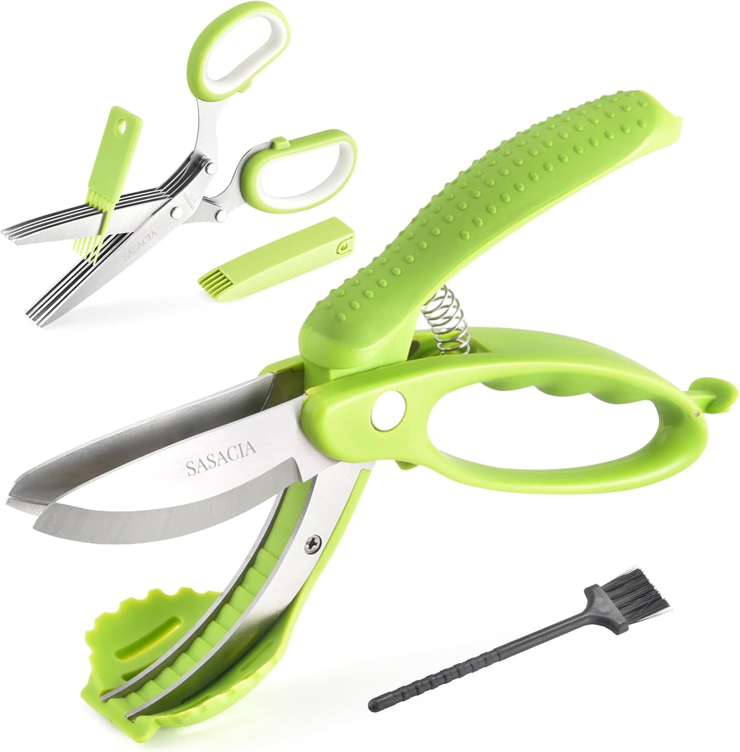 Amazon.com: SASACIA Herb and Salad Scissors Set - Multi-Blade Herb and ...