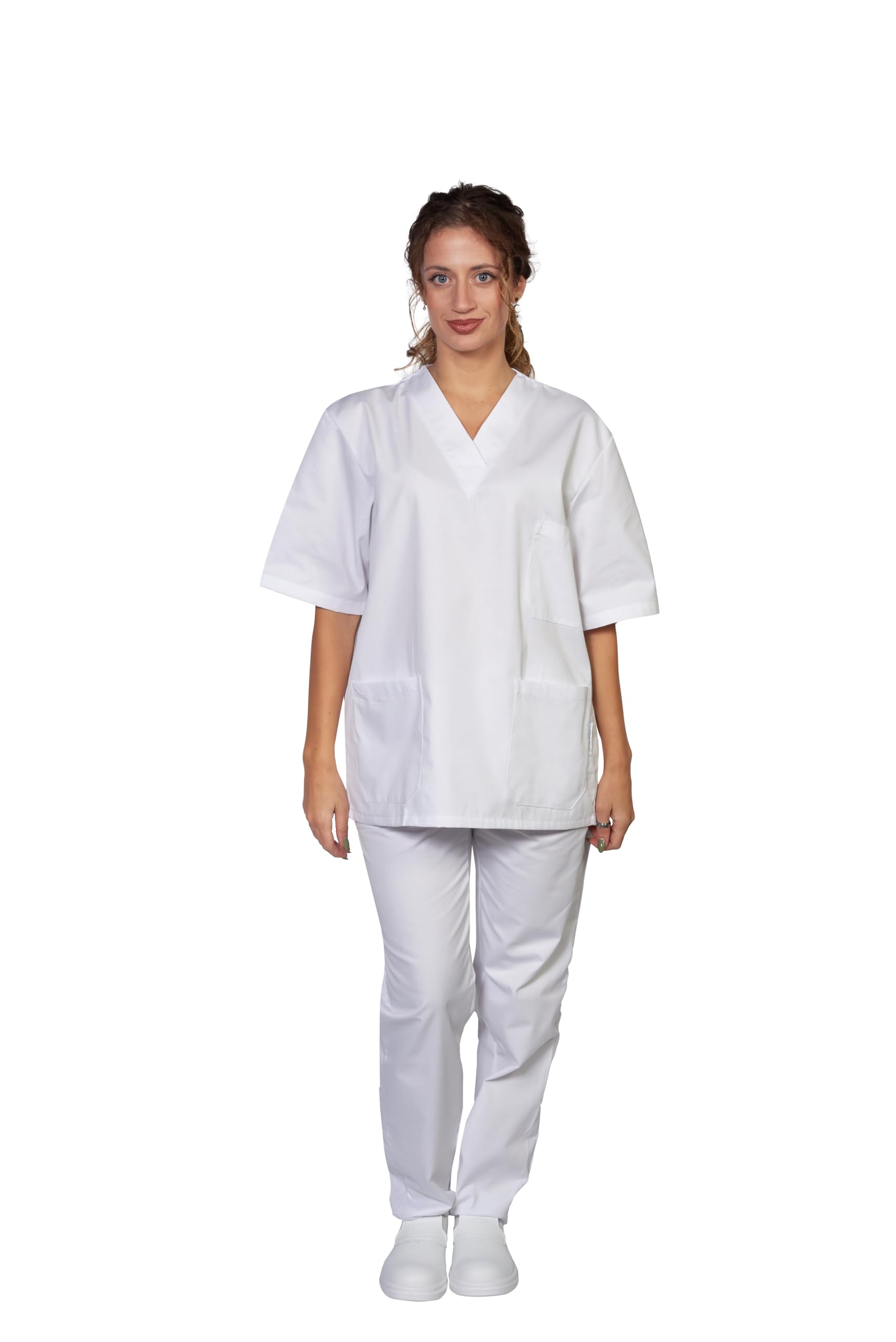 Complete Hospital Uniform for Nurse / Health Professional, White and ...