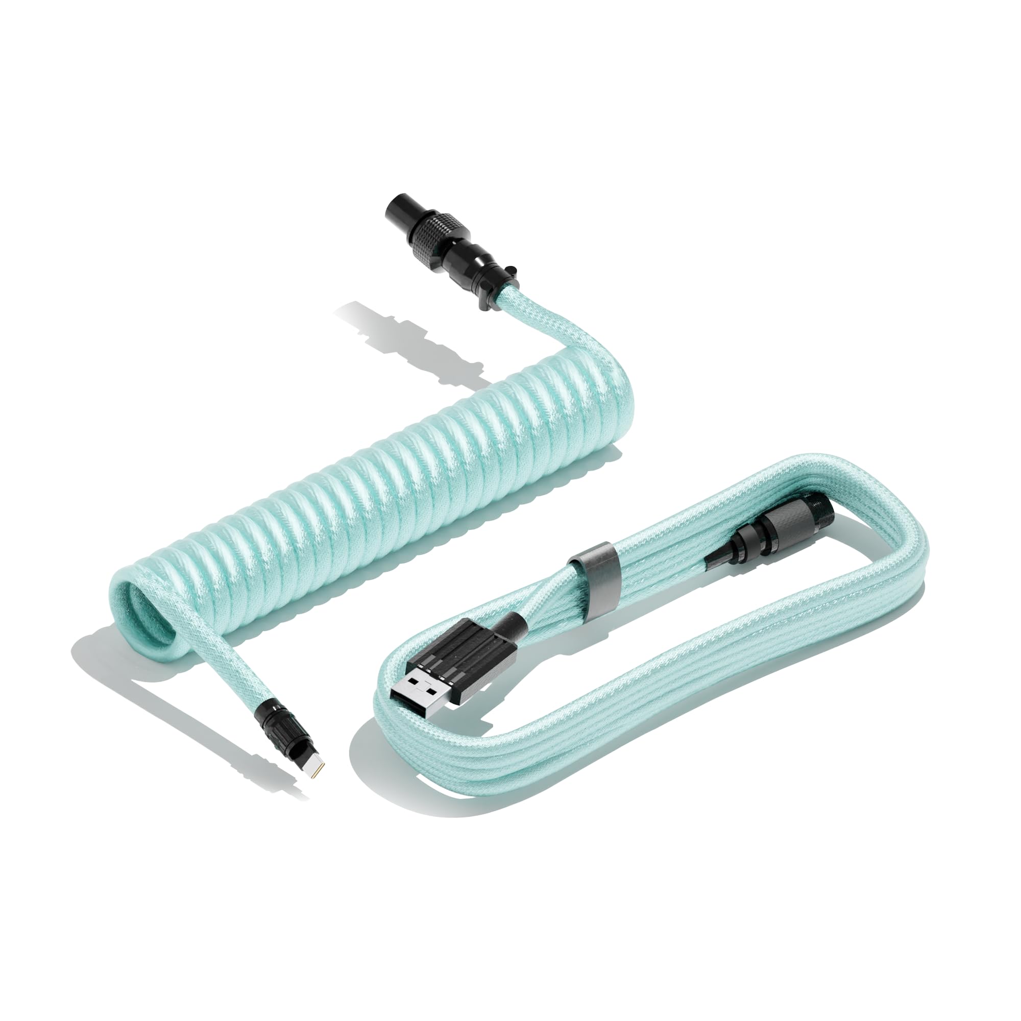 Amazon.com: Deskr Coiled Keyboard Cable - USB C Cable for Gaming ...