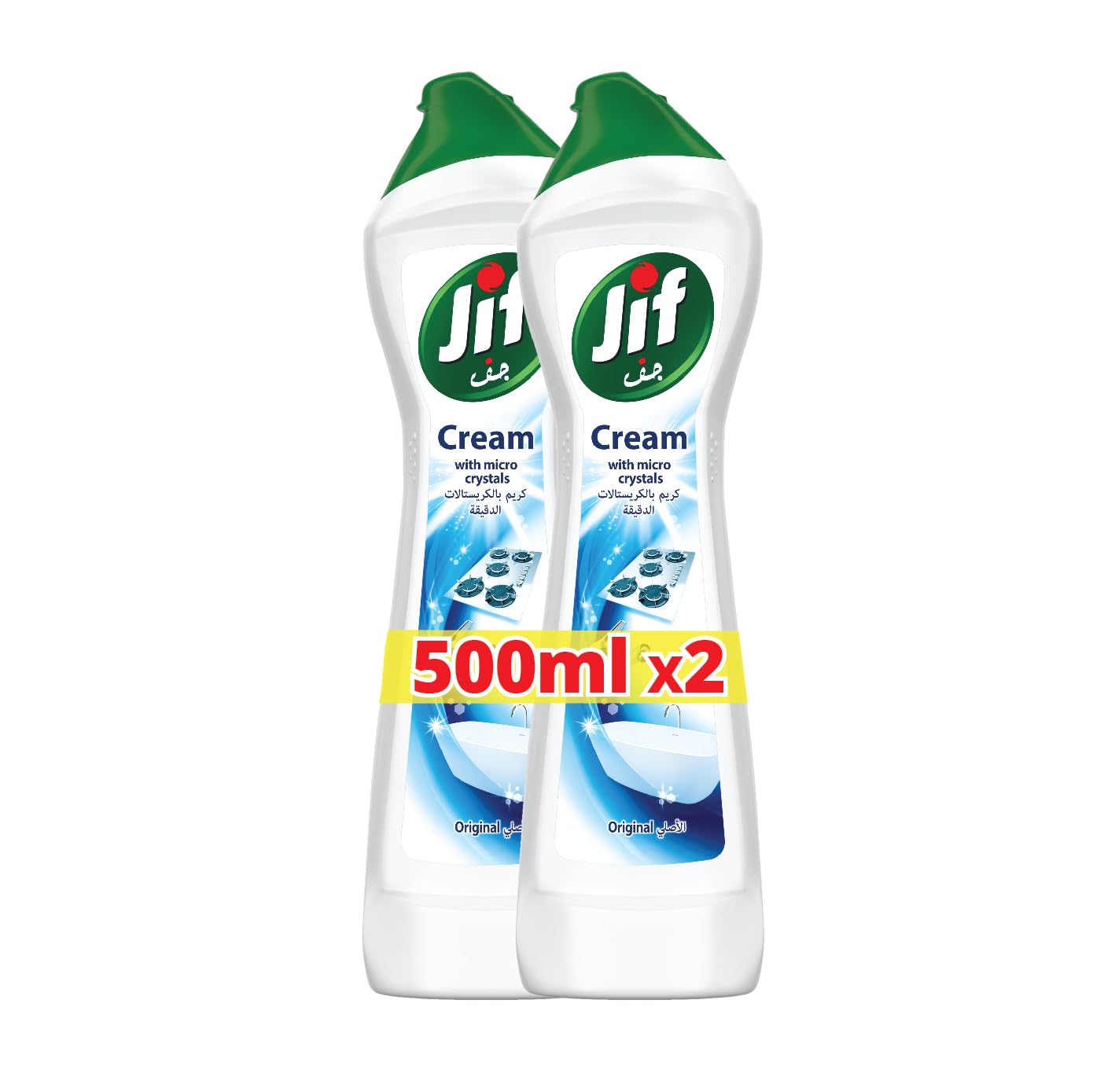 JIF Cream Cleaner, with micro crystals technology, Original, eliminates ...