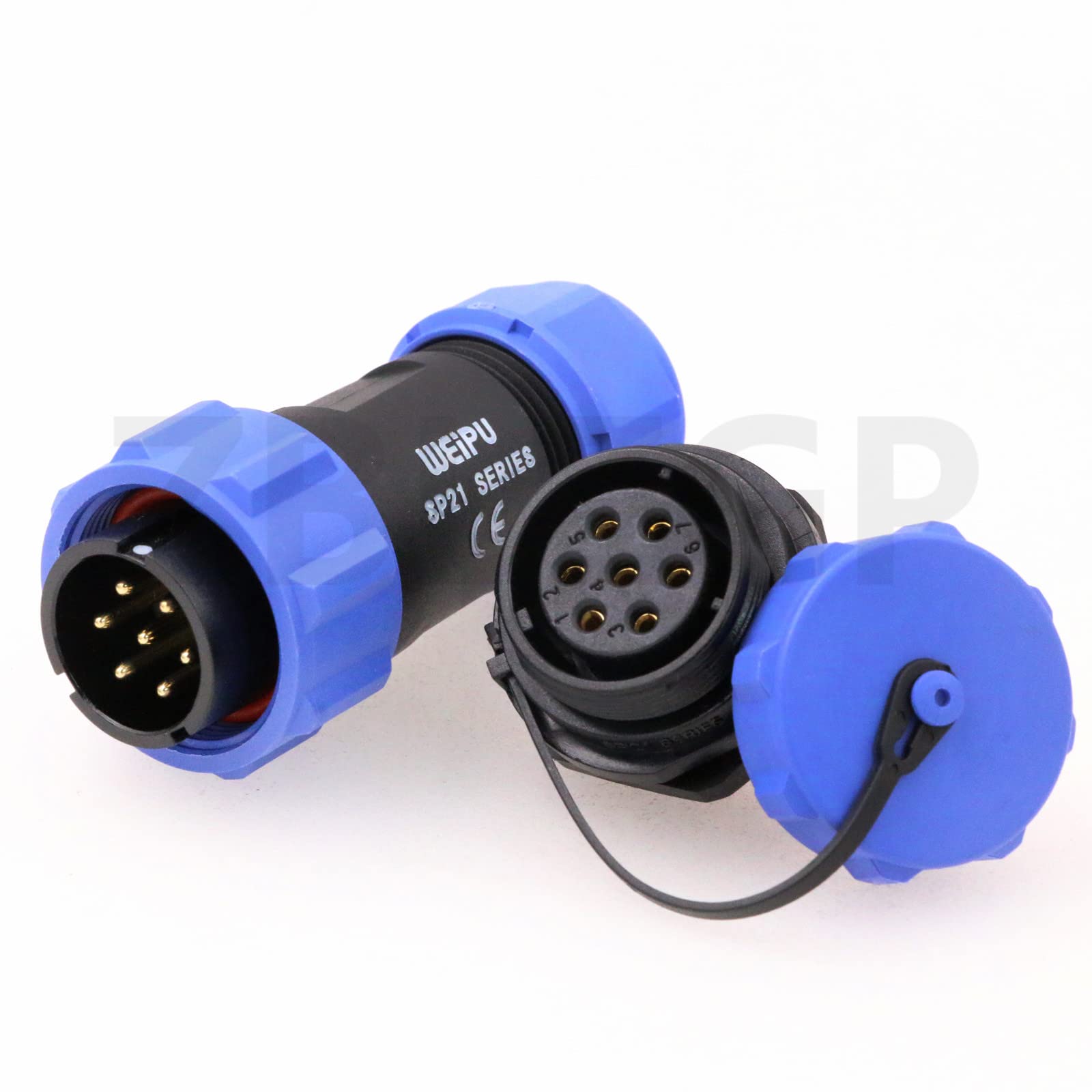 ZBLZGP WEIPU SP21 7 Pin Aviation Circular Waterproof Connector Male ...