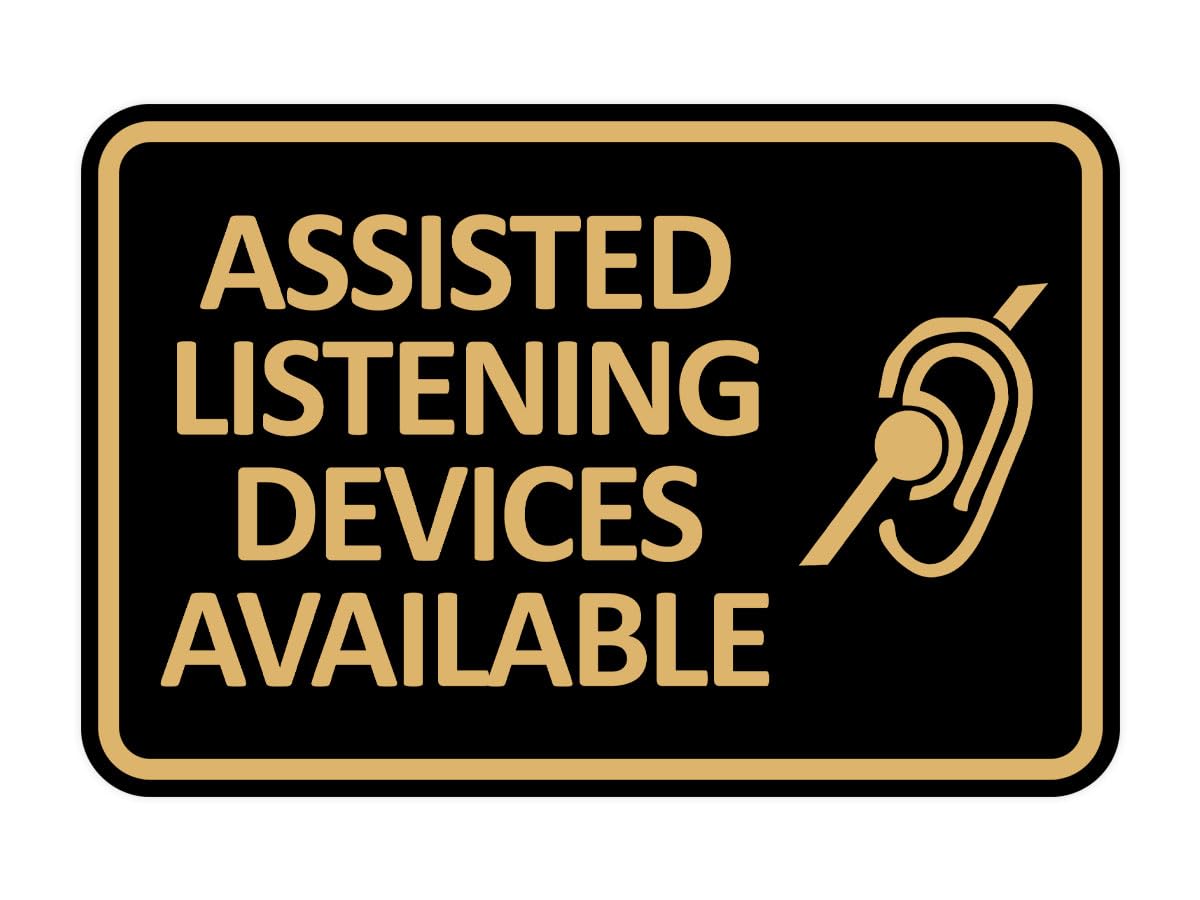 Amazon.com : Signs ByLITA Classic Framed Assisted Listening Devices ...
