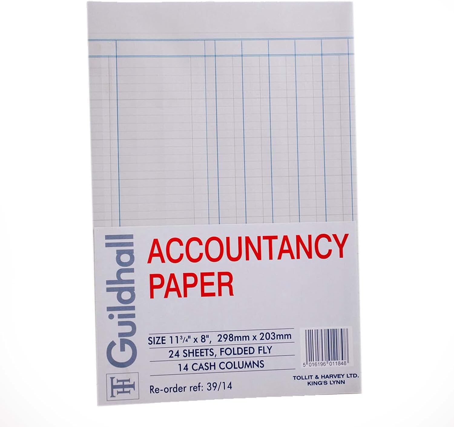 Exacompta - Ref 39/14Z - Guildhall - A4 Accountancy Paper, 298 x 203mm ...