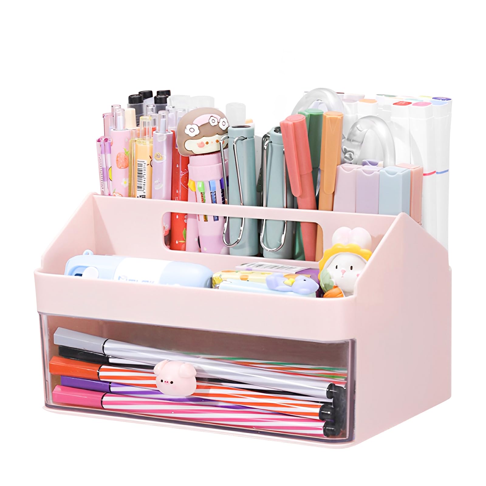Amazon.com: Marte Vanci Desk Organizer with Drawer, Desk Tidy Caddy ...