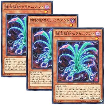 Amazon.co.jp | 【 3枚セット 】遊戯王 日本語版 SPFE-JP001 Predaplant Sarraceniant 捕食植物セラセニアント (ノーマル) | ホビー 通販