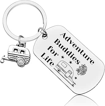 Amazon.com: Vadaka Happy Campers Gifts Keychain Camping Accessories ...